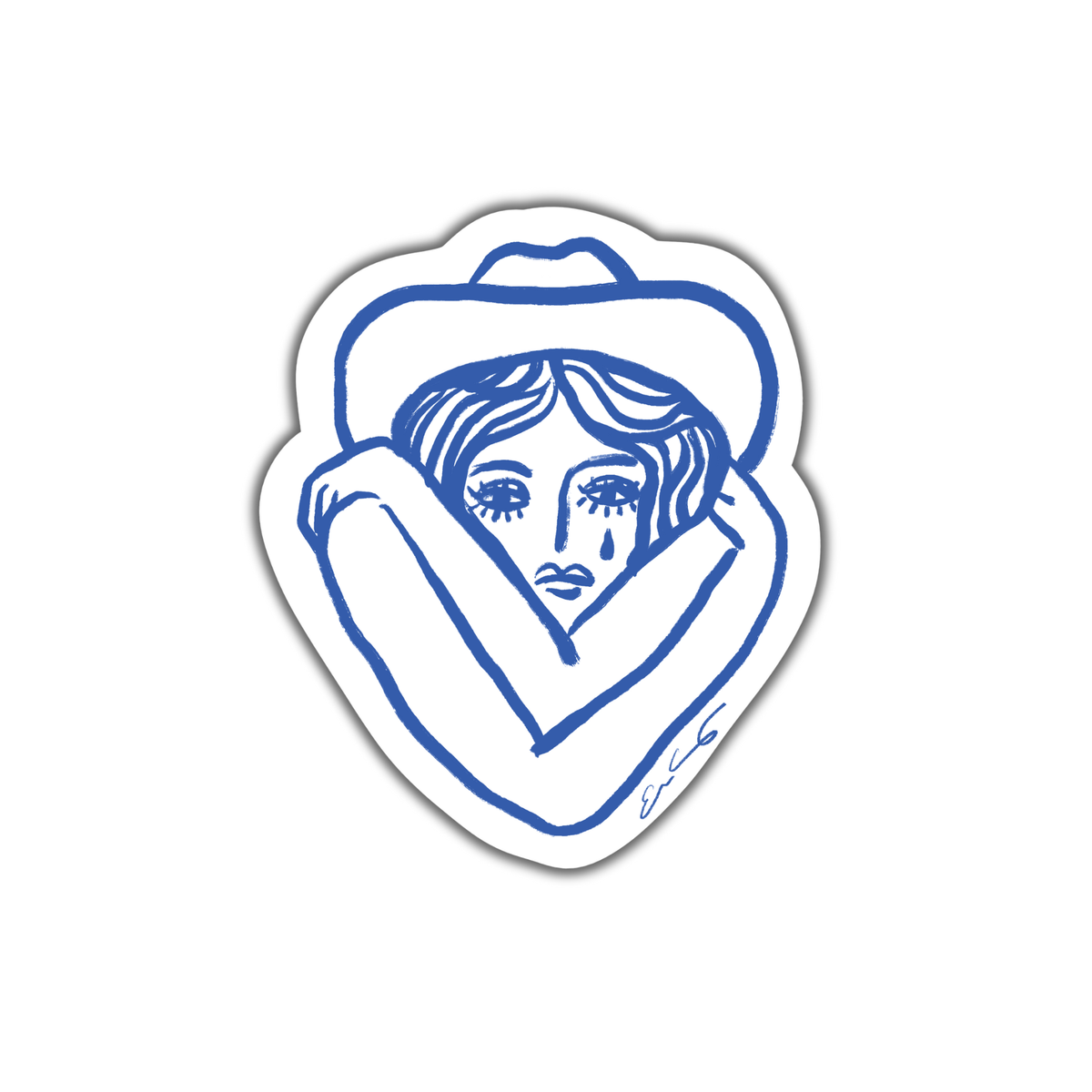 Even Cowgirls Cry Die-Cut Sticker – Kemper Museum Shop